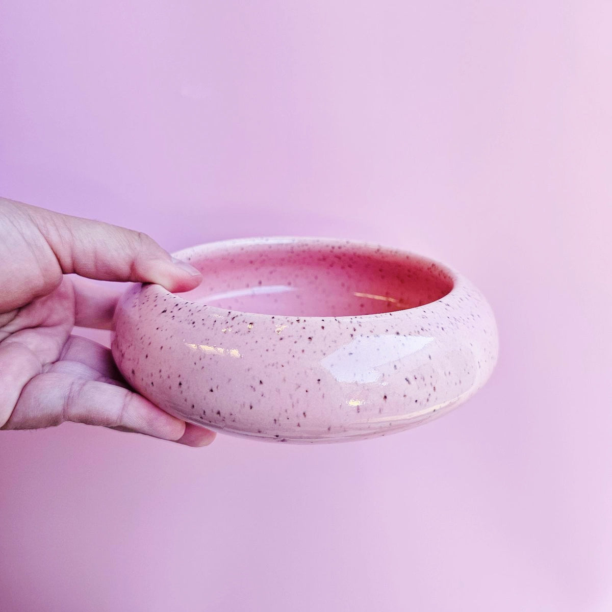 PINKY SPECKLED DISH – MUD WITCH